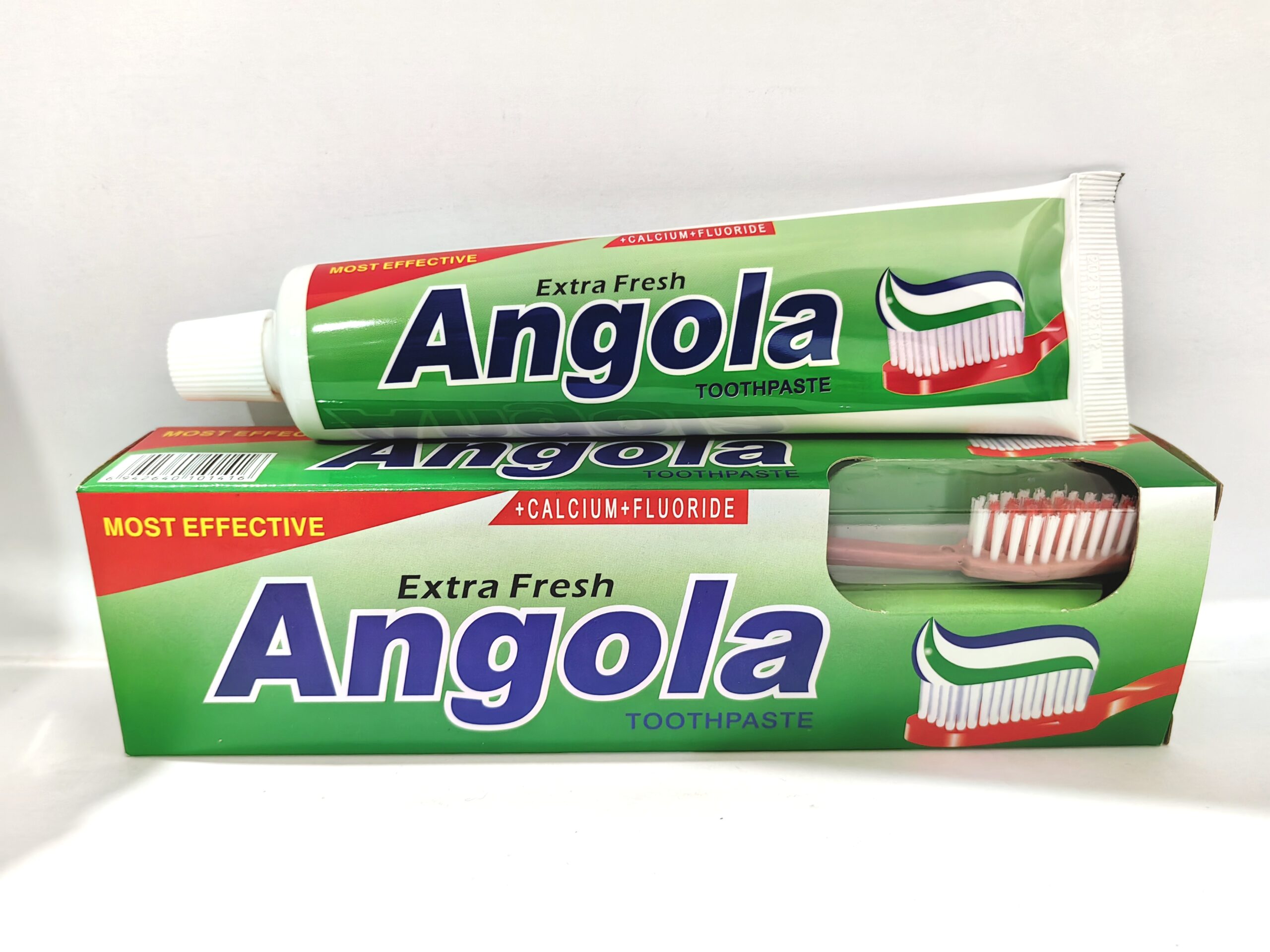 150g Angola toothpaste with brush 3 colors paste - Guangzhou Mengjie ...