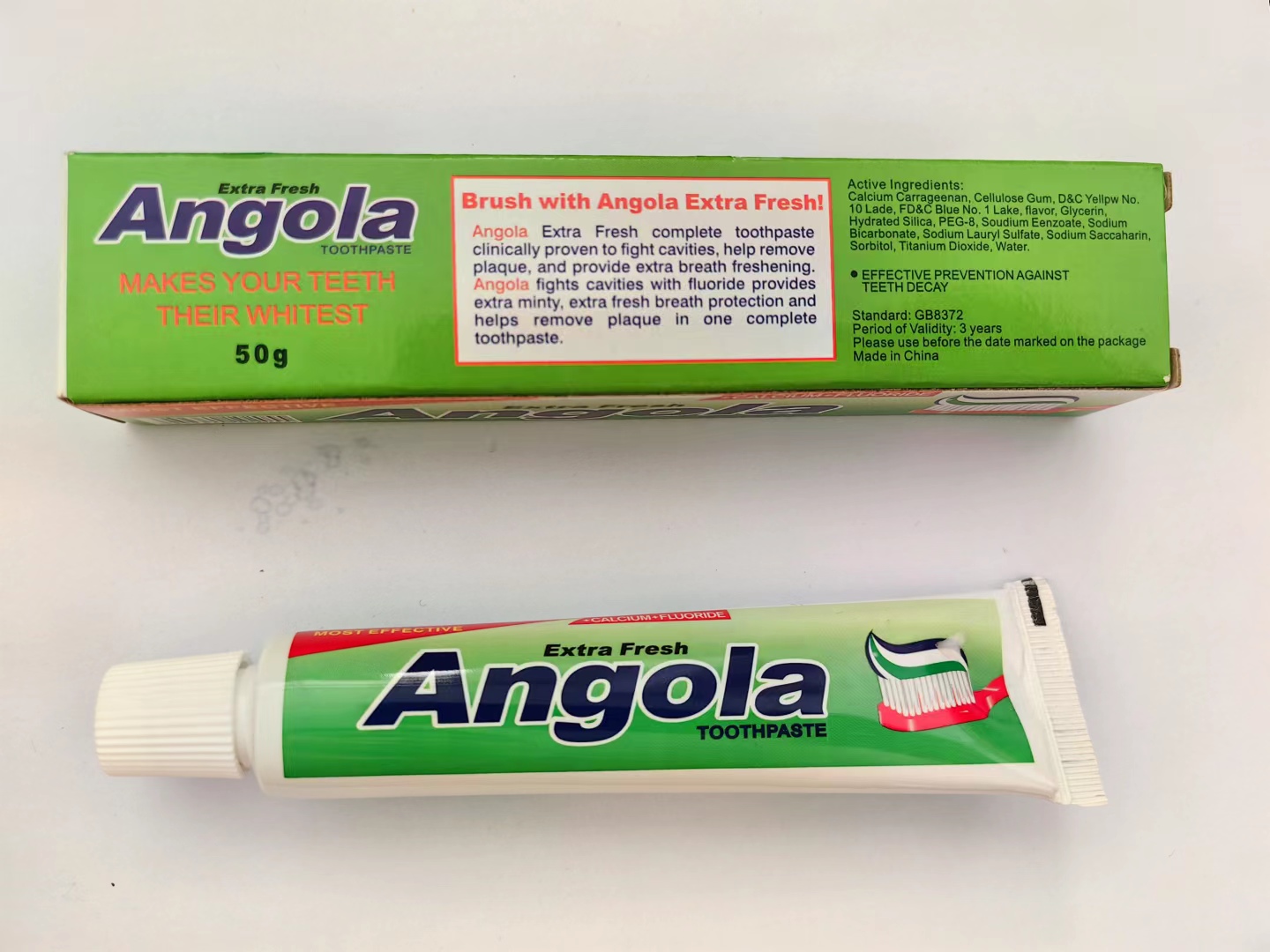 50g Angola toothpaste 3 colors - Guangzhou Mengjie Daily Necessities Co ...